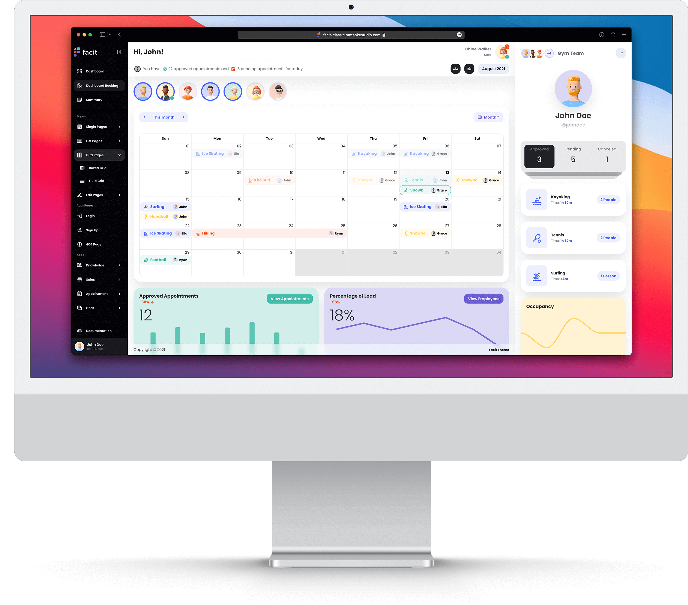 Facit | React Admin Dashboard Template